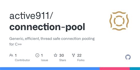 Github Active911connection Pool Generic Efficient Thread Safe Connection Pooling For C
