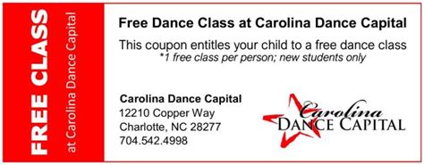 Join Us For One Free Dance Class Carolina Dance Capital