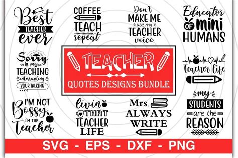 Teacher Quotes Designs Bundle Graphic By Design Maker · Creative Fabrica