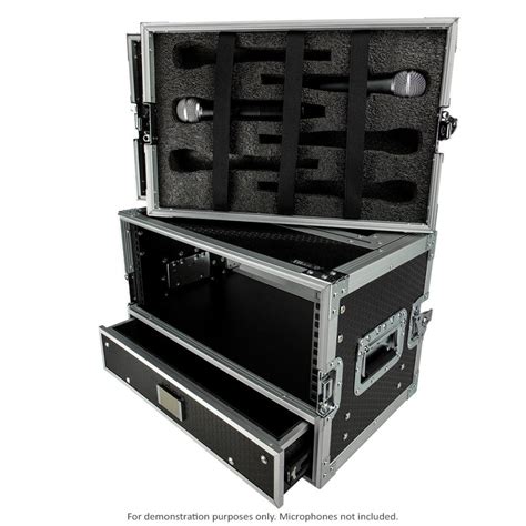 Titan Av Wireless Microphone Rack Case 4ru Rack Drawer And Microphone Storage Gsus4