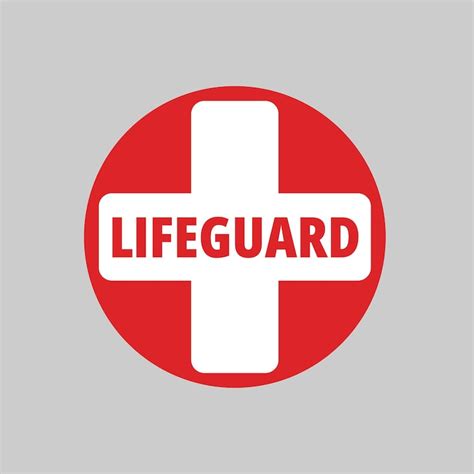 Premium Vector Lifeguard Sign Beach Safety Icon
