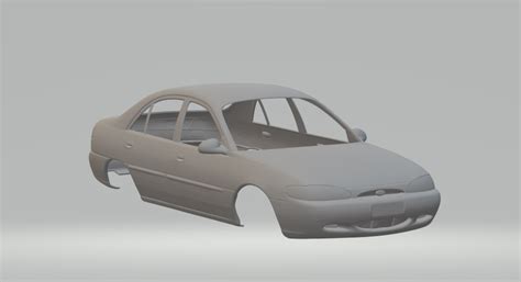 Stl File Ford Escort 98 Sedan 🚙 ・model To Download And 3d Print・cults