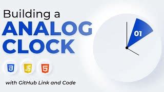 Build A Analog Clock Using Html Css And Javascript Fu Doovi