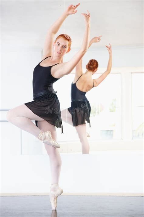 Portrait Woman And Ballet With Ballerina In Class Young Dancer In