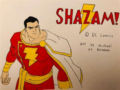 Shazam Sketch By Michaelofrandom On Deviantart