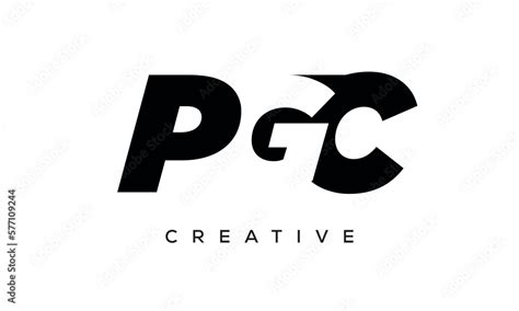 Pgc Letters Negative Space Logo Design Creative Typography Monogram