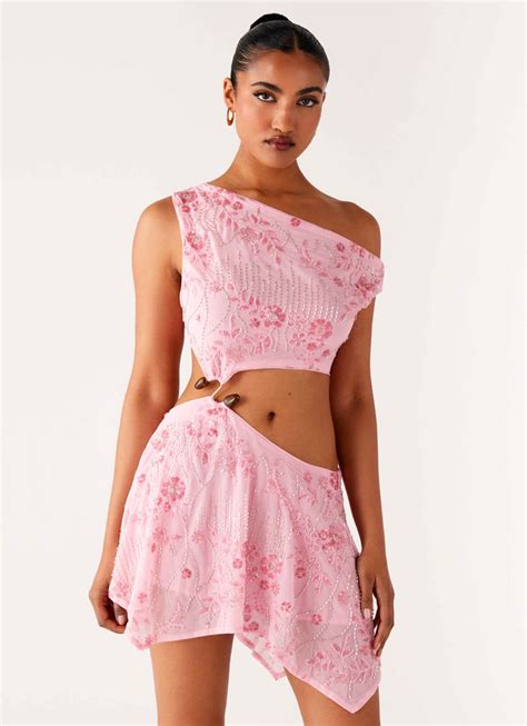 Aletta Sequin Mini Dress Pink Peppermayo Aletta Sequin Mini Dress Pink Peppermayo