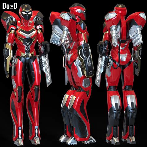 Iron Heart Full Body Armor 3d Printable Model Print File Stl Do3d Do3d