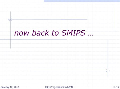 Ppt Computer Architecture A Constructive Approach Implementing Smips Arvind Powerpoint