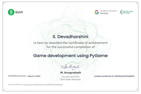 Guvi Techeducation Continuouslearning S Devadharshini