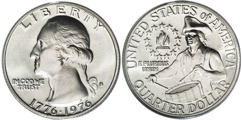 1776 To 1976 Quarter Dollar Value Are D S No Mint Mark Worth Money