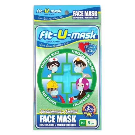 Fit U Mask Earloop 5 Pieces Kegunaan Efek Samping Dosis Dan Aturan
