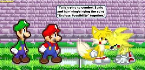 Tails Singing To Sonic By Beewinter55 On Deviantart