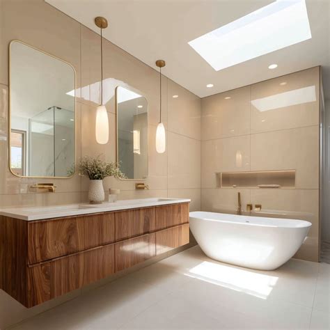 Baños Beige Modernos Cálidos Sofisticados Y Atemporales