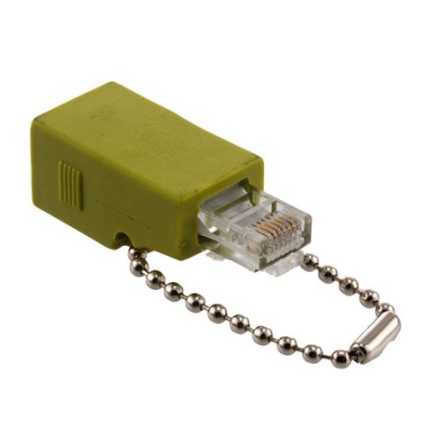 Loopback Adapter Rj48c Jack And Rj45 Male Khaki Green
