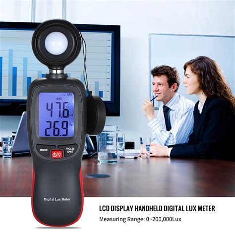 Digital Lux Meter Lcd Display Handheld Illuminomet Grandado