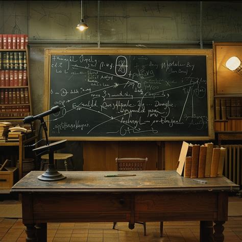 Premium Photo Blackboard With Math And Science By Writing On The