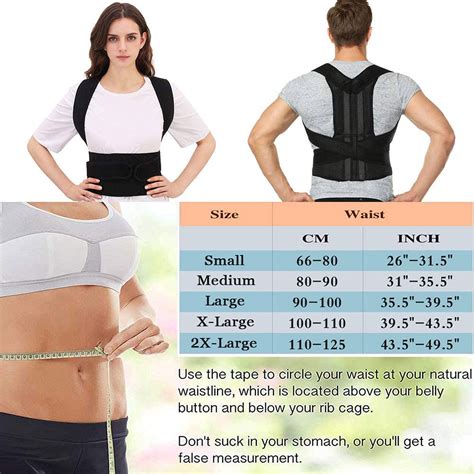 Size Xxl Back Brace Posture Corrector For Women And Men Back Lumbar