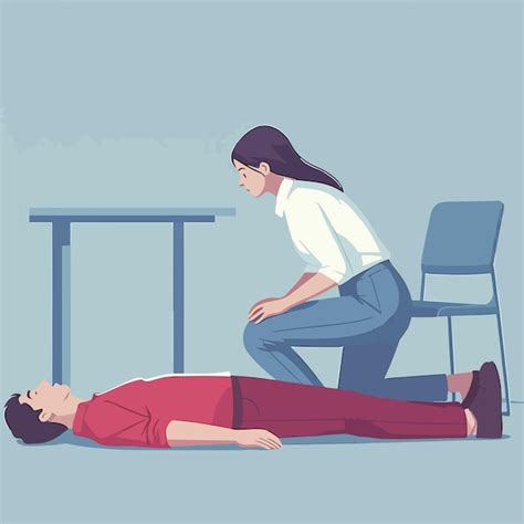 Vector Del Personal Médico Que Ayuda A Una Persona Inconsciente