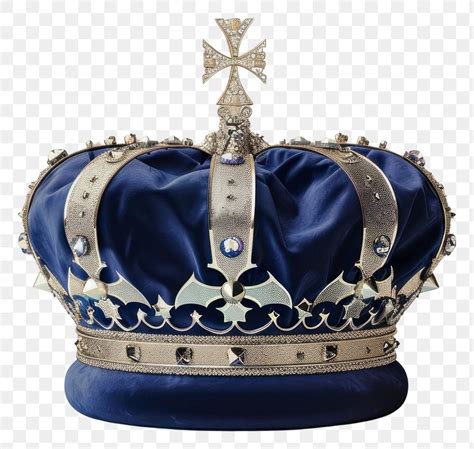 Royal Blue Jeweled Crown Free Png Rawpixel