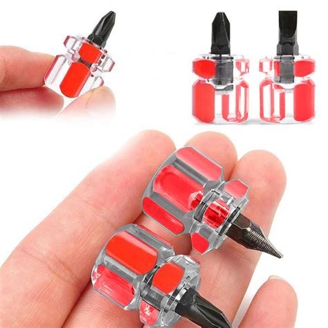 Dekton 4pc Mini Stubby Screwdriver Set