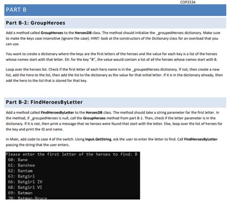 [solved] i am having trouble coding this cop2334 part b part b 1