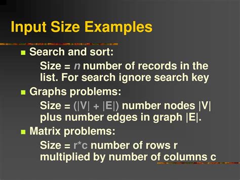 Time Complexity Problem Size Input Size Ppt Download