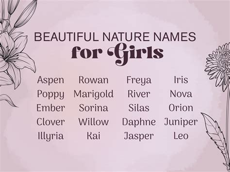 160 Nature Girl Names Inspired By Plants Earth And Sky