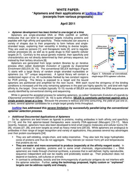 Aptamer And Its Applications Pptx Biotech And Biomedical Industry