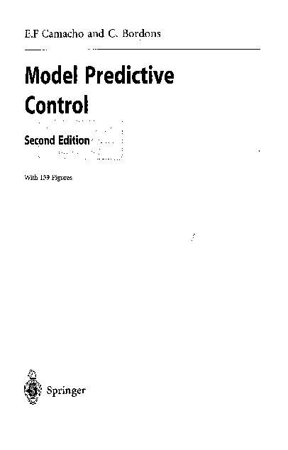 Pdf Model Predictive Control
