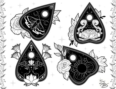 Ouija Board Planchette Tattoo