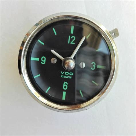 Luxury Car Clock Vdo Kienzle Porsche 356 Used ⌀60mm Original Vintage