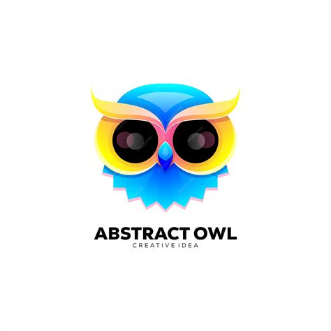 Premium Vector Abstract Owl Logo Design Modern Colorful