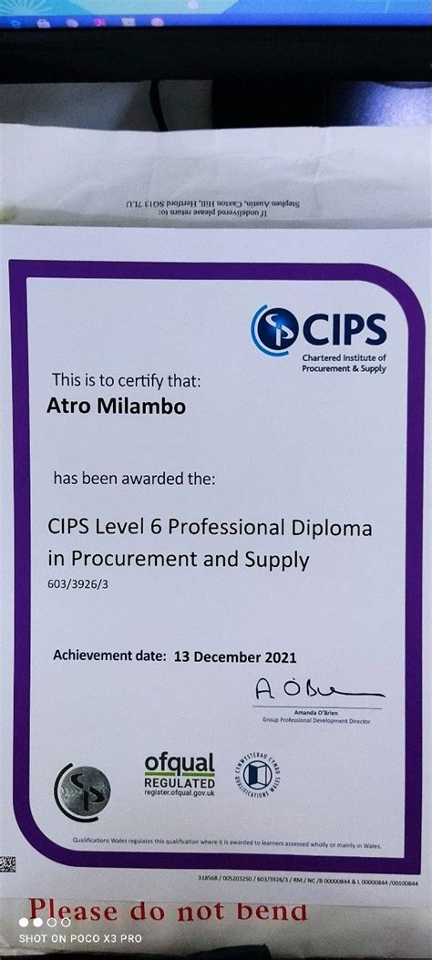 Atro Milambo Mcips Cs Mzips On Linkedin What A Great Achievement It Was Really Hard But