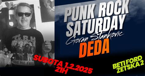 Goran Stankovic Deda Punkandrock Saturday