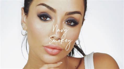 Tutorial Navy Smokey Makeup Youtube