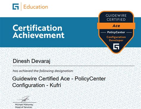 Dinesh Devaraj On Linkedin Guidewirecertified
