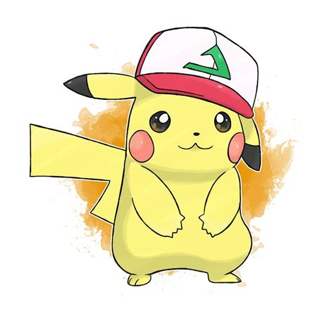 Pikachu With Ashs Hat Cute