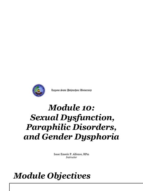 Sexual Dysfunctions And Disorders Overview Pdf Sexual Dysfunction