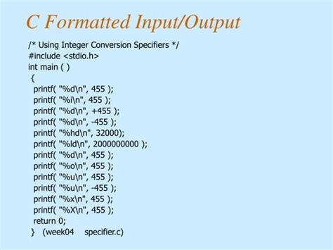 Ppt Input Output In C Powerpoint Presentation Free Download Id