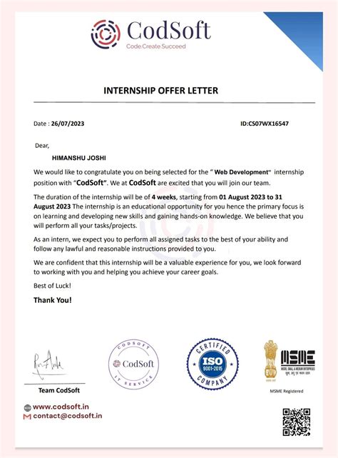 Himanshu Joshi On Linkedin Internshipopportunity Webdevelopment