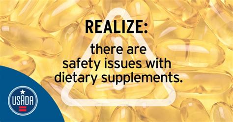 Us Anti Doping Agency On Linkedin Realize The Risks Of Supplements