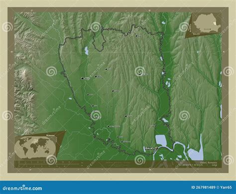 Galati Romania Wiki Labelled Points Of Cities Stock Illustration