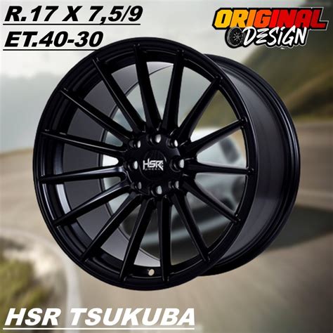 Jual Velg Mobil Raize Rocky Avanza Ring 17 Hsr Tsukuba R17 Pelek Lebar 7 5 9 Warna Hitam