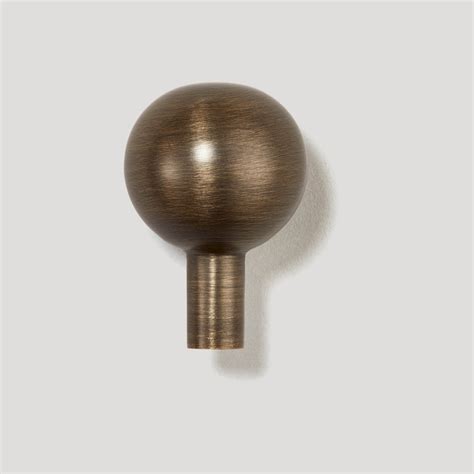 Sphere Cabinet Knob Round Antique Brass Knobs Plank Hardware