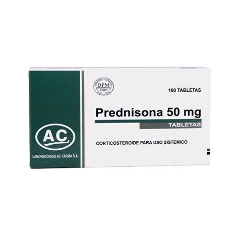Prednisona 50 Mg X 100 Tab Novafarmawimer