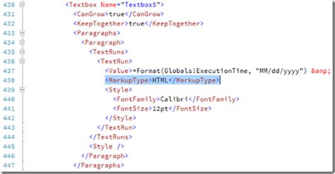 Reportviewer Display Text As Bold Using Html Markup Amys Tech Notes