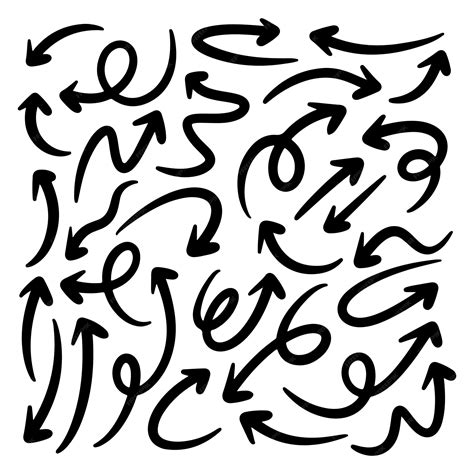 Conjunto De Setos De Vetores Desenhados à Mão Vetor Premium