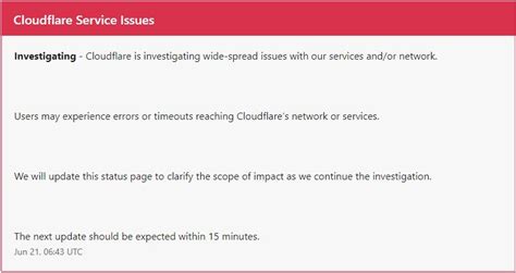 [update Coming Back Up] Large Parts Of The Internet Are Down Due To A Cloudflare Outage