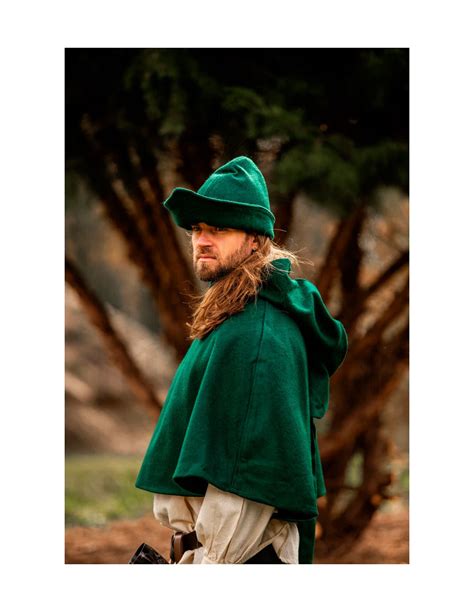 Cappello Robin Hood In Lana Verde ⚔️ Negozio Medievale